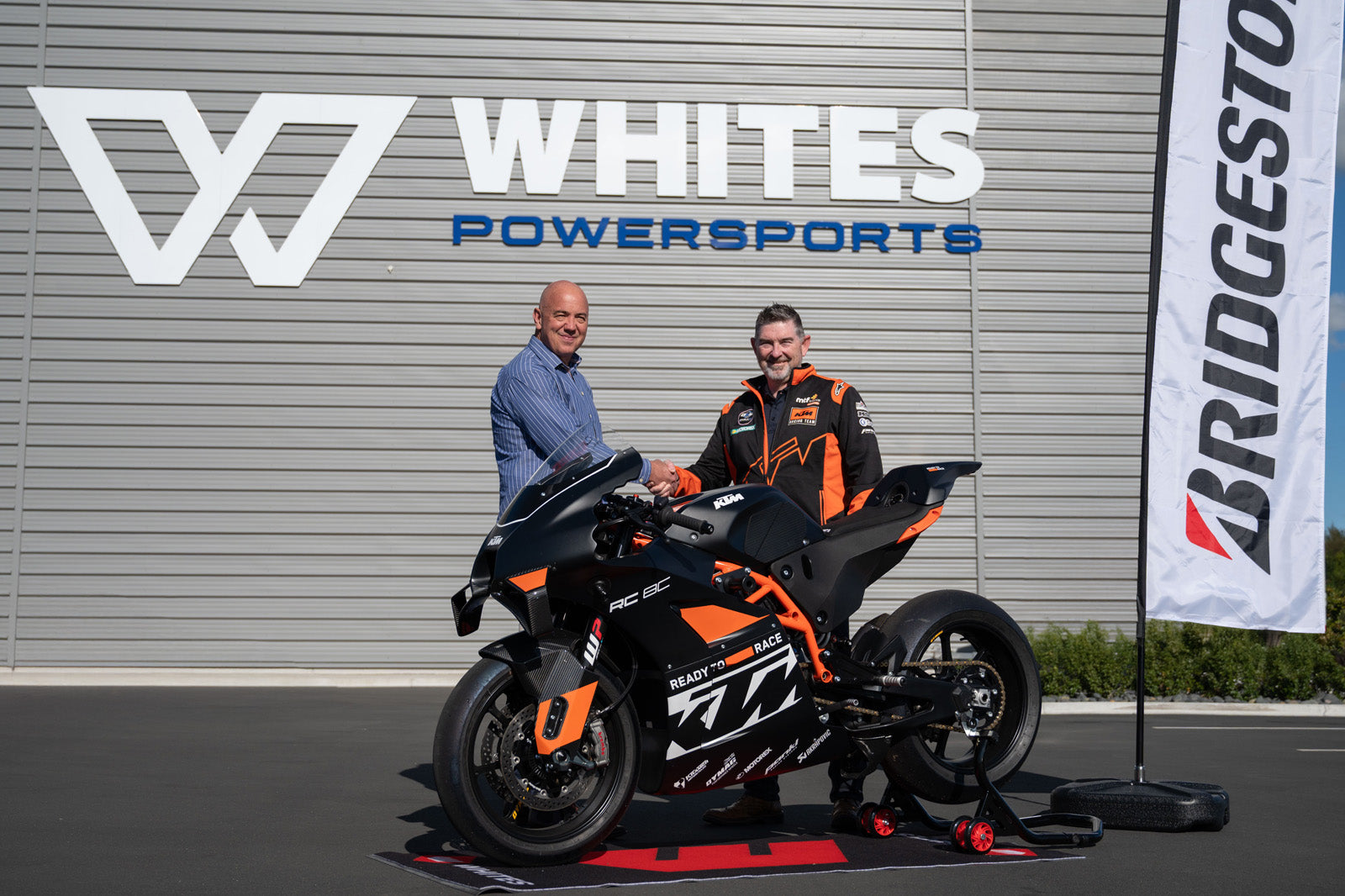 D6M KTM NZ Race Team Partner with Whites Powersports for 2026 NZSBK Se